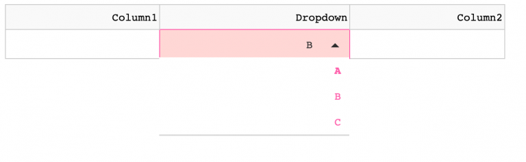 Why sometimes the dropdown list does not show up in a Dash table ...