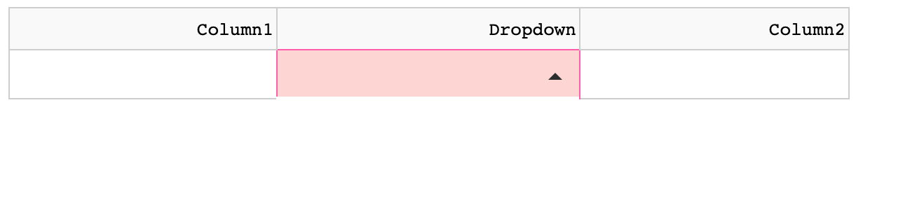 Why sometimes the dropdown list does not show up in a Dash table ...
